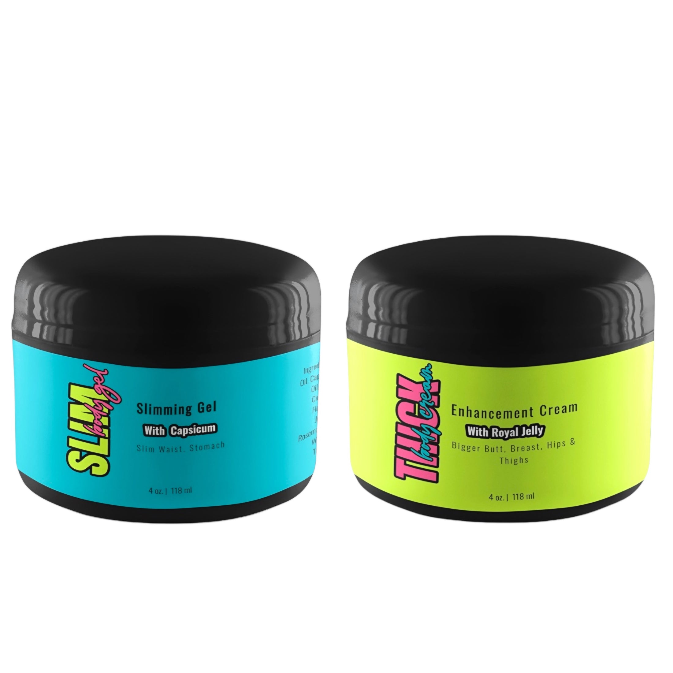Slim Thick : Get Thick Cream | Slim Belly Gel | Booty enhancement Set ...