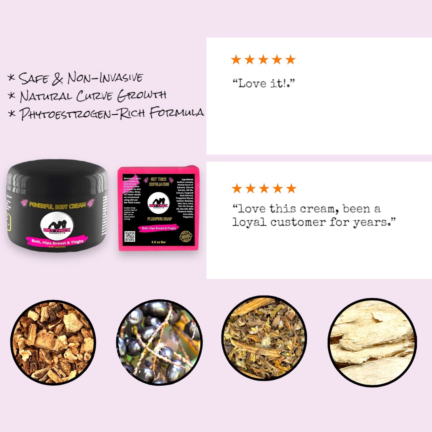 Body Enhancement Cream - Boost Curves with Get Thick Products